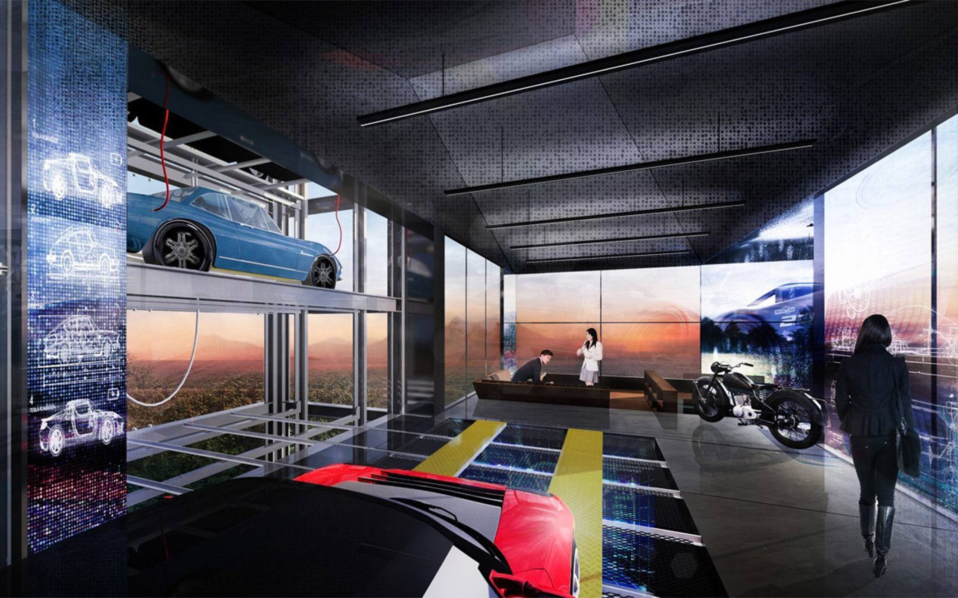 Electric Car Charging Tower - ennead lab