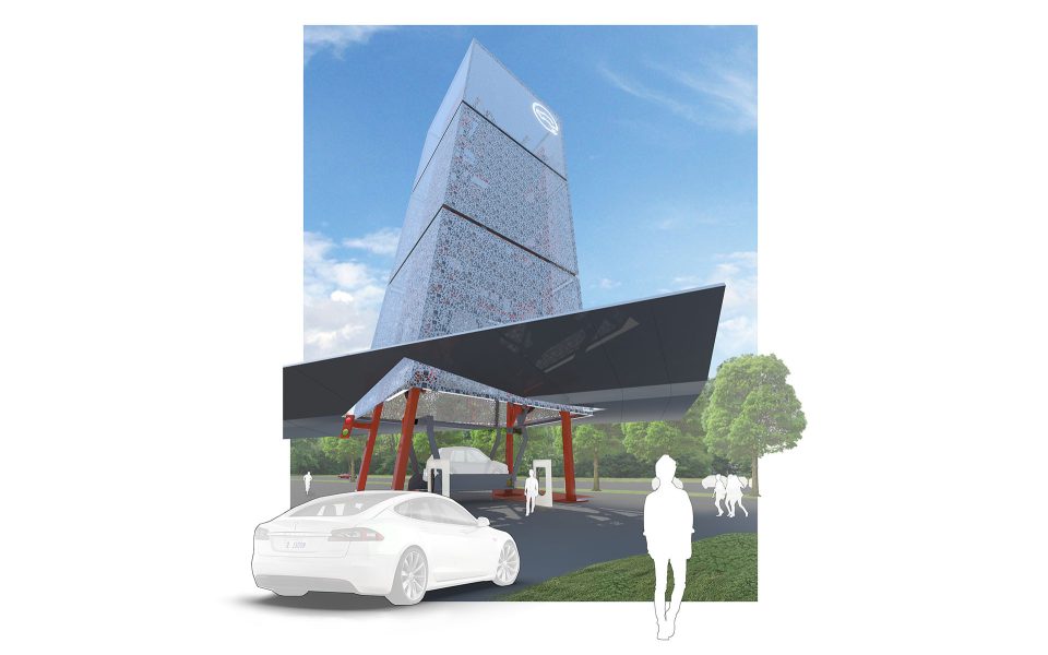 Electric Car Charging Tower - ennead lab
