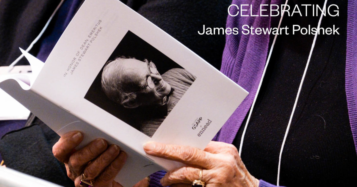 A Celebration of James Stewart Polshek and the Announcement… - ennead