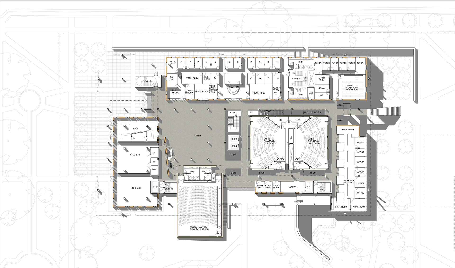 University of North Texas Denton Business Leadership Center - ennead